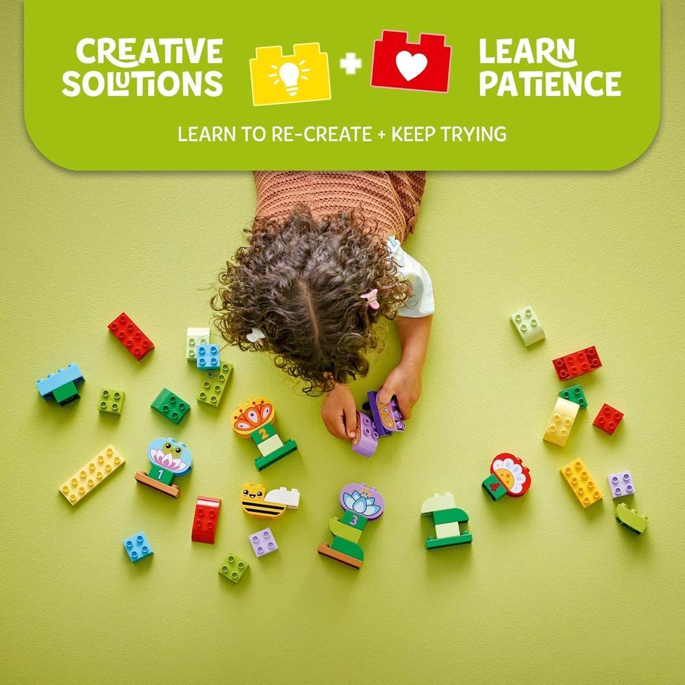 LEGO DUPLO TOWN JARDÍN Y FLORES CREATIVAS, JUGUETE EDUCATIVO PREESCOLAR ...