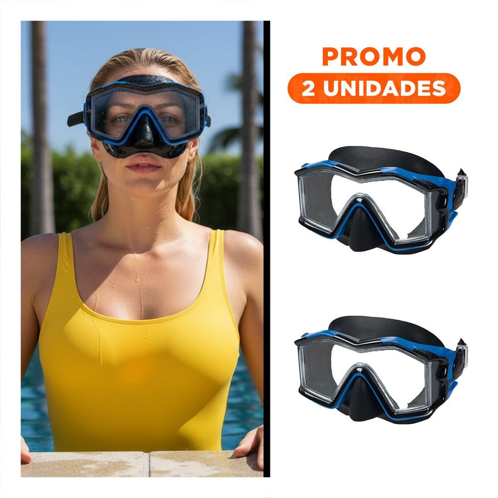 Pack2 Lente Natacion Azul con Marco Ligero y Transparente | Oechsle ...