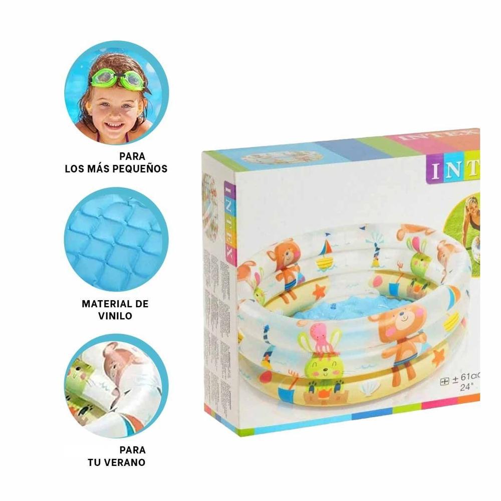 Piscina Inflable con Ositos para Diversion de Verano en Casa y Jardin ...