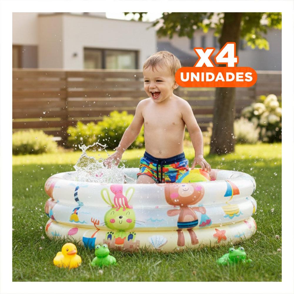 Pack4 Parque Inflable con Ositos para Juegos de Agua en Casa | Oechsle ...
