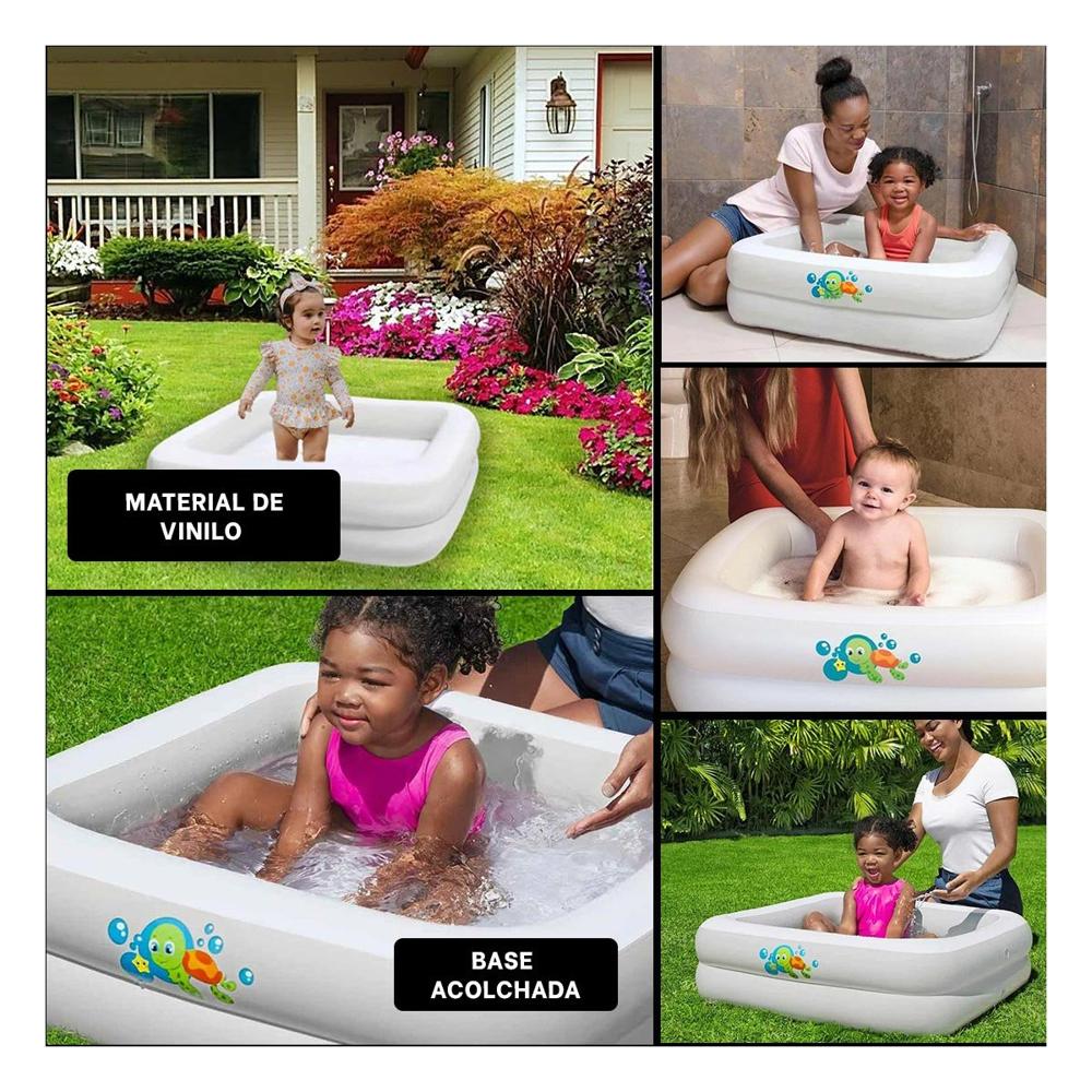Piscina 86x86x25 CM Funcional para Espacios Pequenos en Casa Y+Post It ...