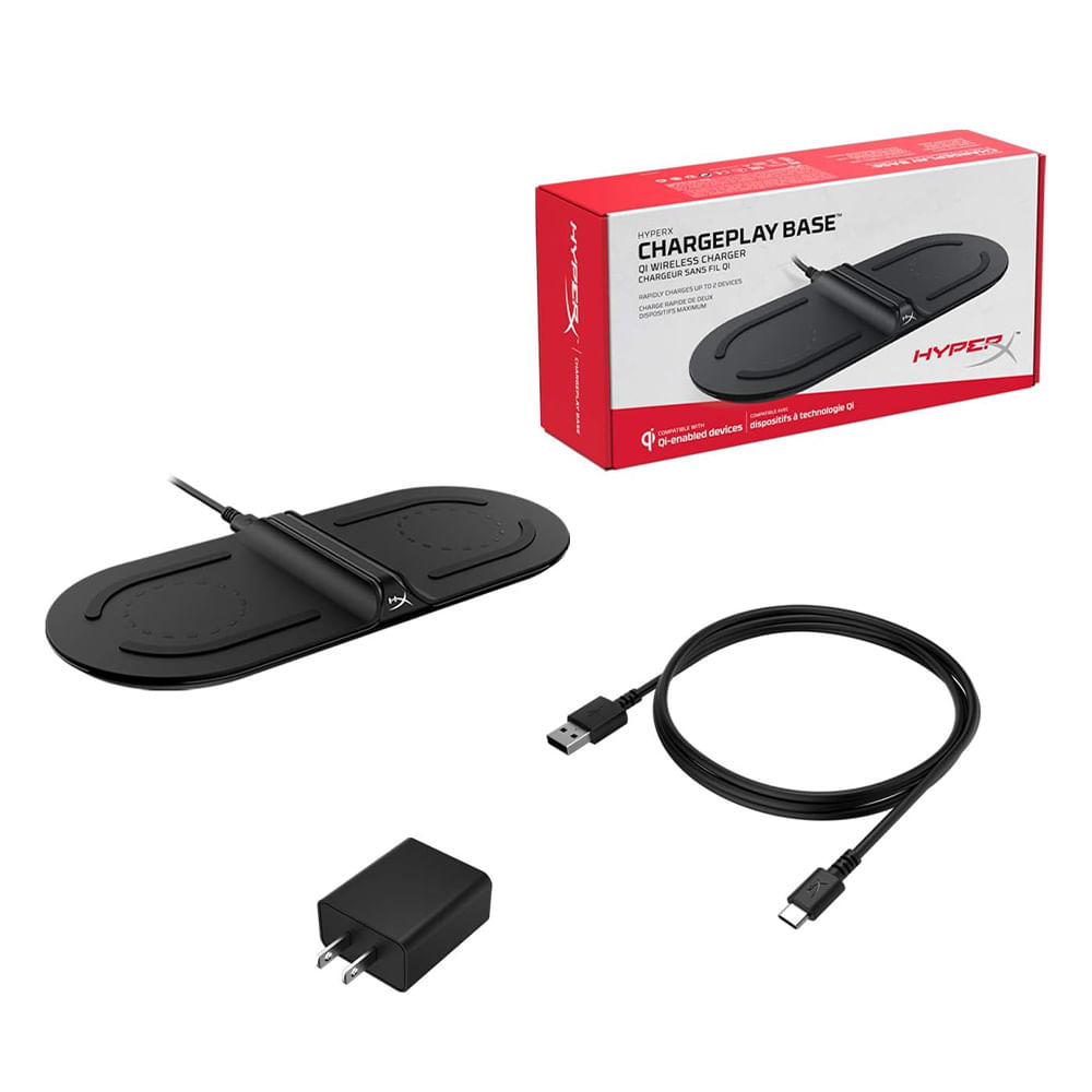 Cargador Inalámbrico HyperX ChargePlay Base Qi Doble USB HX-CPBS-A ...