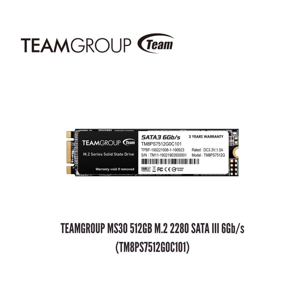 UNIDAD EN ESTADO SOLIDO TEAMGROUP MS30 512GB M.2 2280 SATA III 6GB-S ...