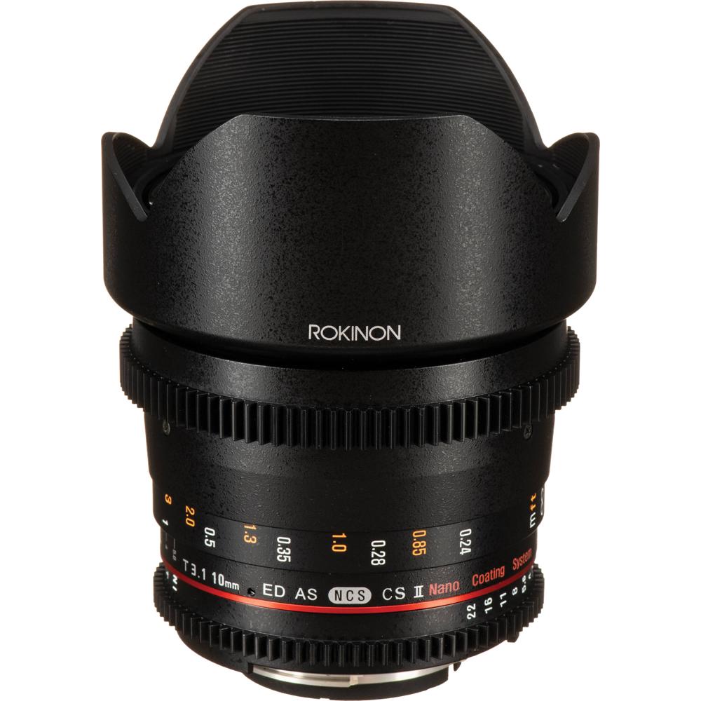 Rokinon 10mm T3.1 Cine DS Lente Nikon F - Para Sensores APS-C, Iris de ...