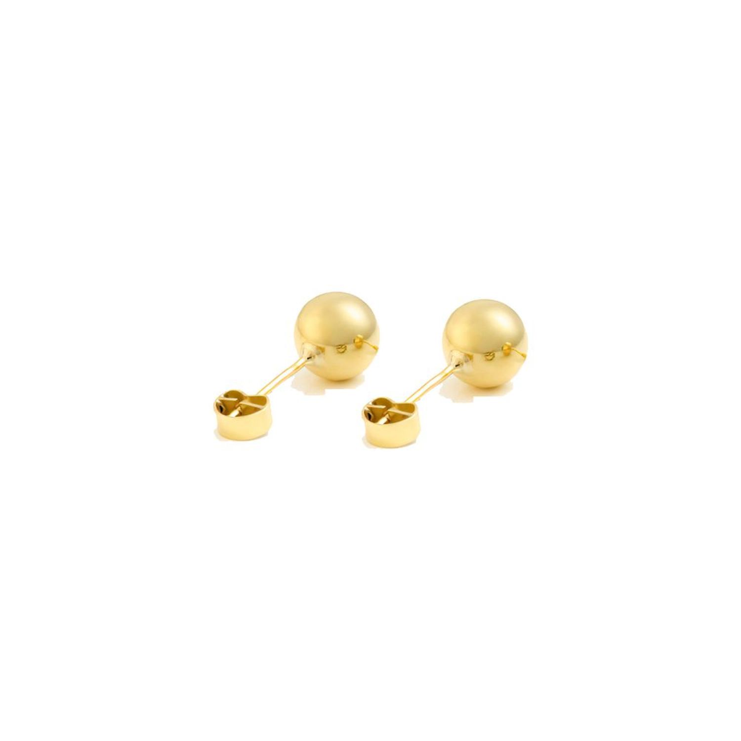 Aretes para Bebe Oro 18k Abridores Modelo Clasico Bolita Dorada para ...