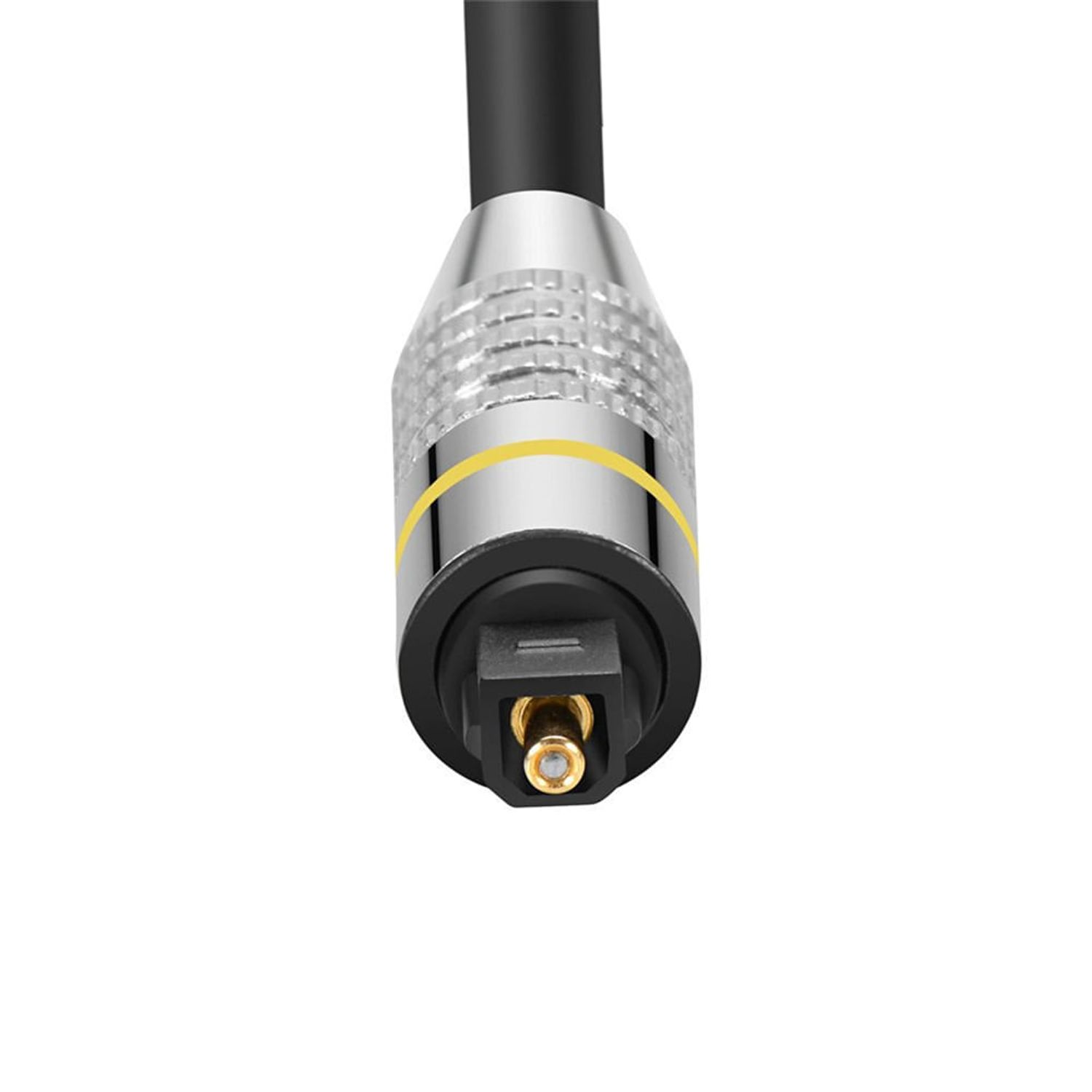 Cable Audio Optico Digital Fibra Optica 1.5 Metros Od 6.0mm Macho Negro ...