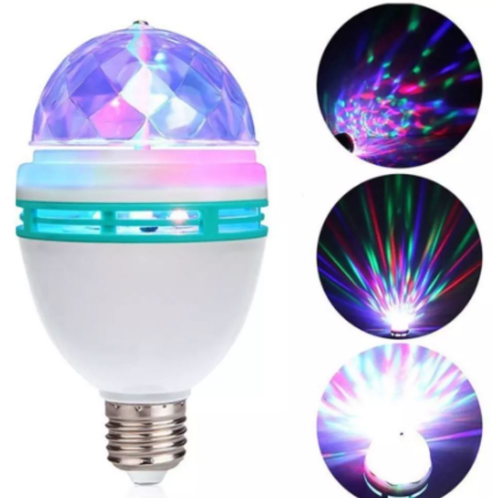 Foco Led Giratorio Fiesta Luces Casa Bar Disco - Oechsle