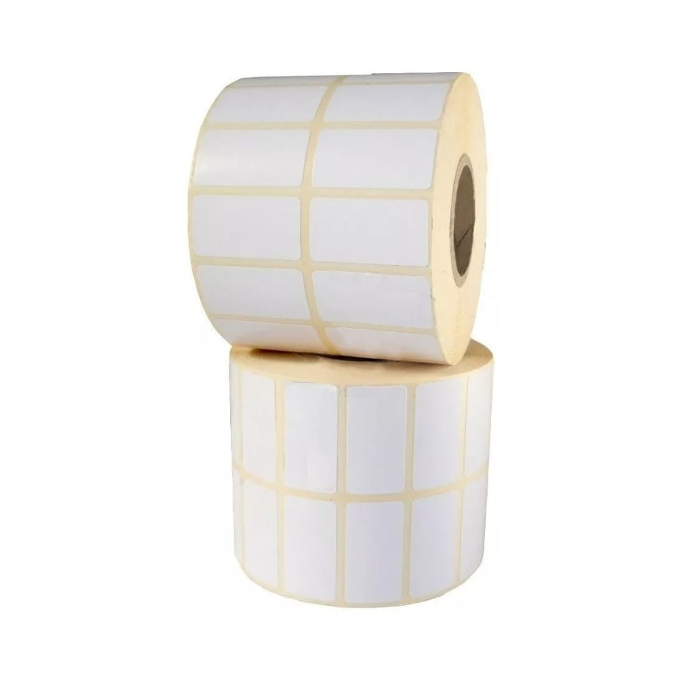 Rollo de Etiquetas de Papel Autoadhesivo 3000 2" x 1" x 2 Columnas ...
