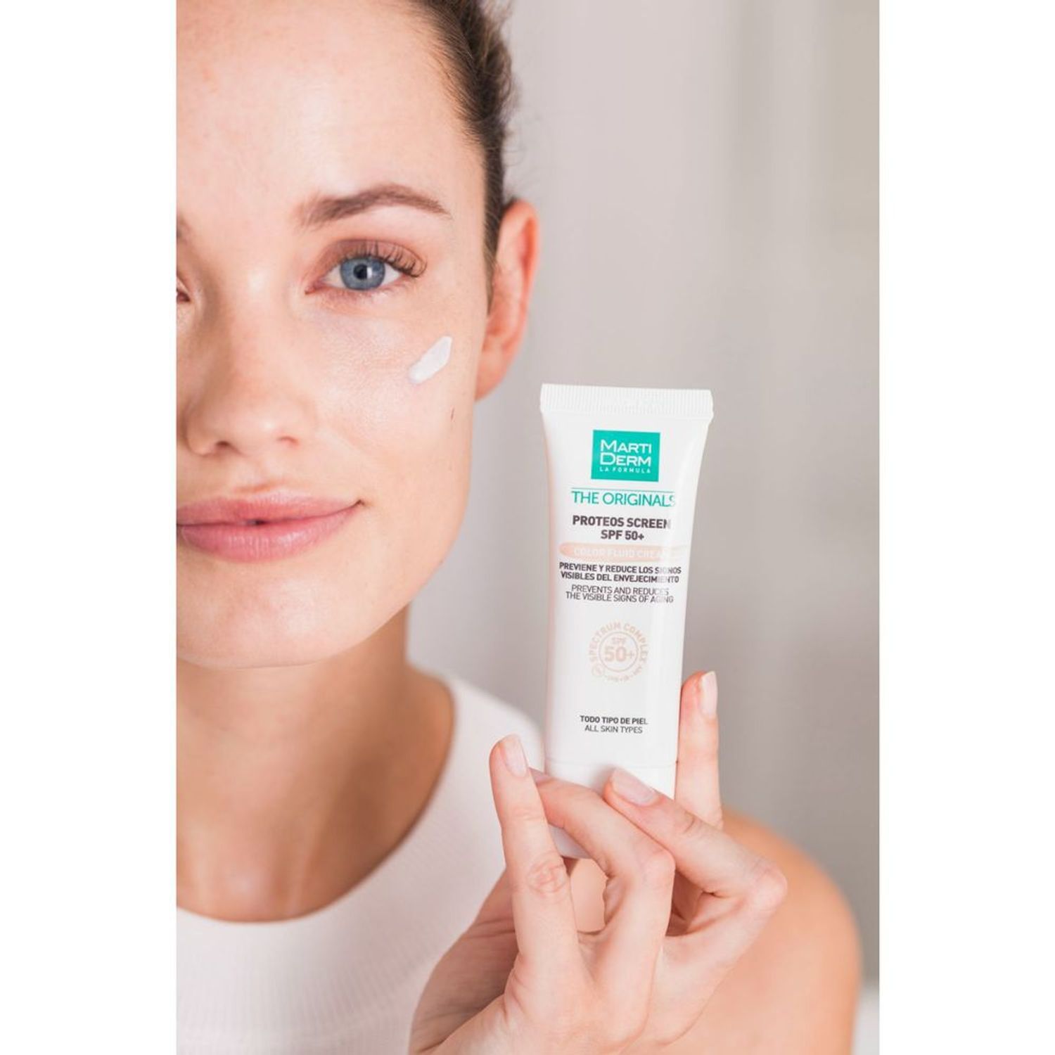 Protector Solar Proteos Screen SPF 50+ con color Martiderm 40 ml ...