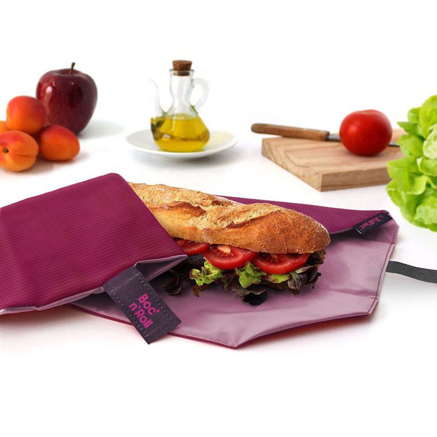 Porta Sandwiches Rolleat Boc'n'Roll Square Fucsia | Oechsle - Oechsle