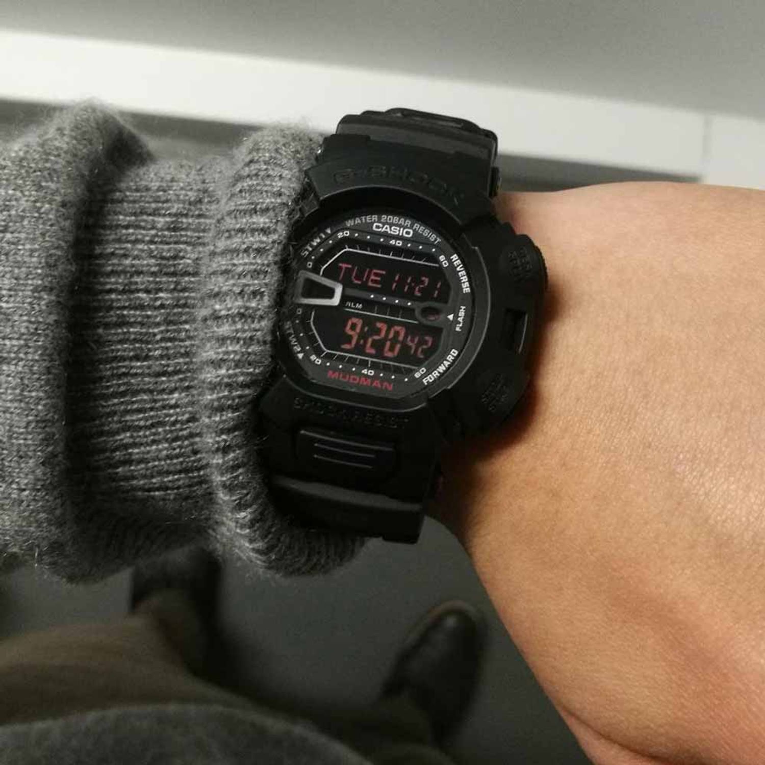 Reloj Casio G-Shock Mudman G9000MS-1 Para Hombre Digital Luz Automática ...