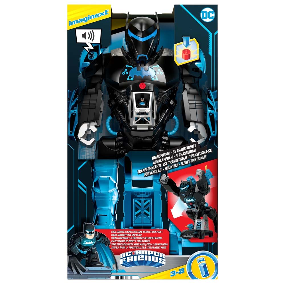 Imaginext DC Super Friends Batman Playset Bat-Tech Batbot 2-Ft-Tall ...