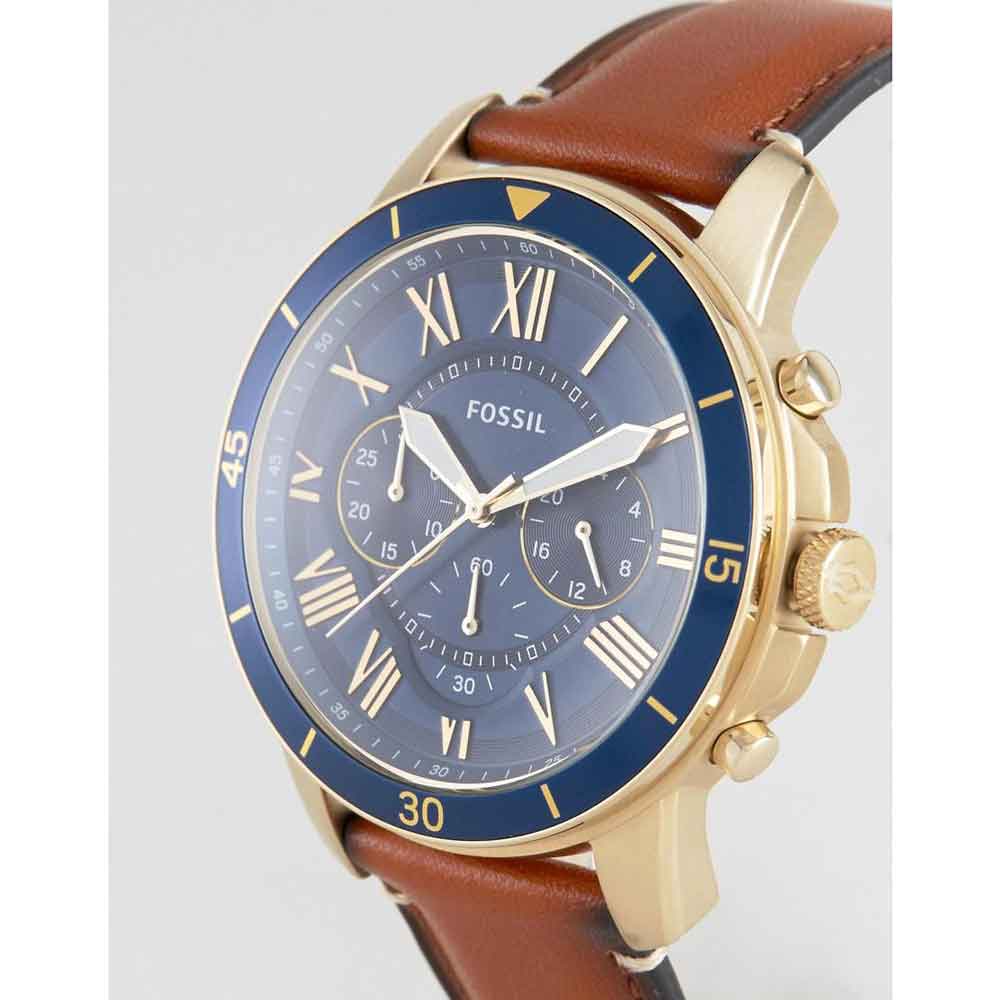 Reloj Fossil Grant FS5268 Para Hombre Cronómetro Acero Inoxidable ...